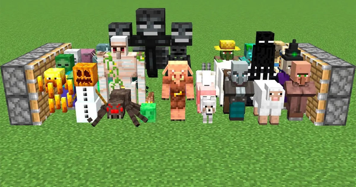 minecraft all mobs combined = ??? - Bilibili