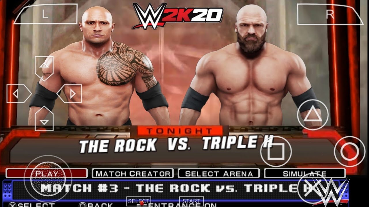 Wwe 2k20 Iso Mod For Psp Gamernafz 20 Android And Pc 400