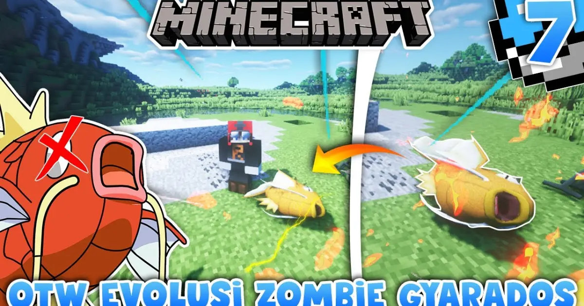 MEMBUAT ZOMBIE GYARADOS PAKE JURUS THUNDER RAICHU - MINECRAFT PIXELMON ...