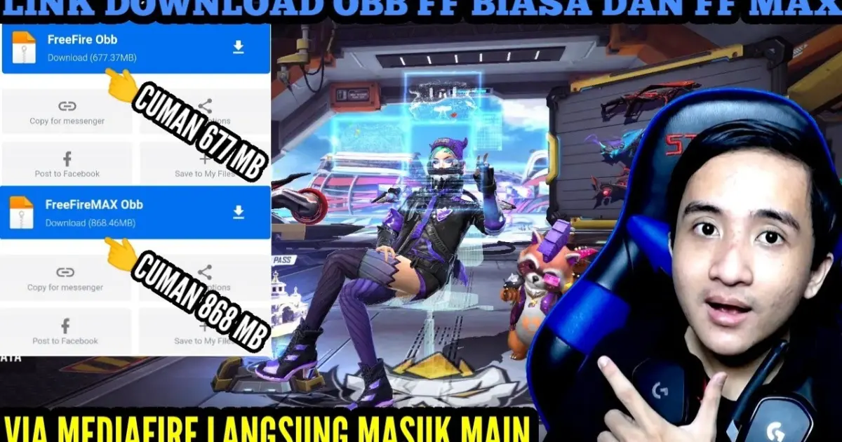 CARA CEPAT DOWNLOAD OBB FF BIASA & FREE FIRE MAX UPDATE TERBARU - FREE ...
