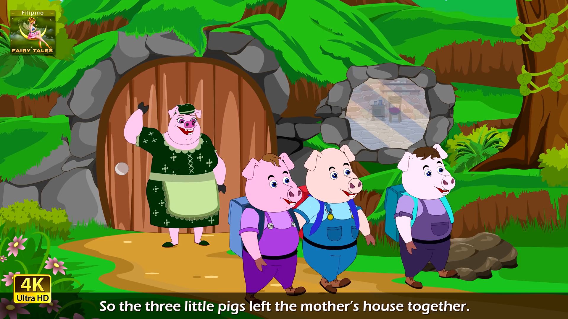 Ang Tatlong Biik Three Little Pigs In Filipino Mga Kwentong Pambata