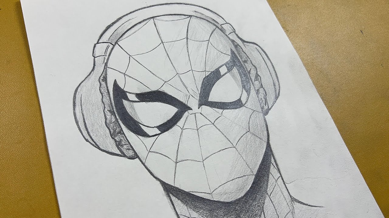 Man With Headphones Sketch