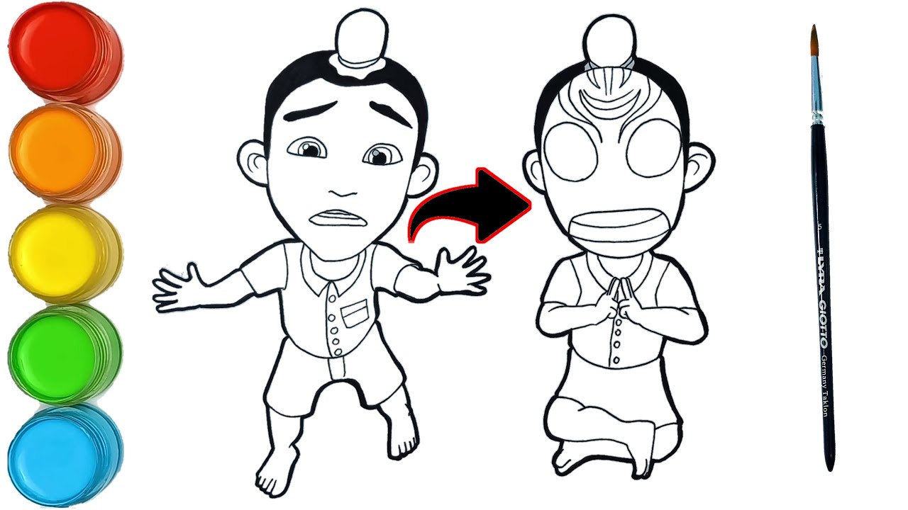 Gambar Untuk Mewarnai Upin Ipin Belajarmewarnaiinfo