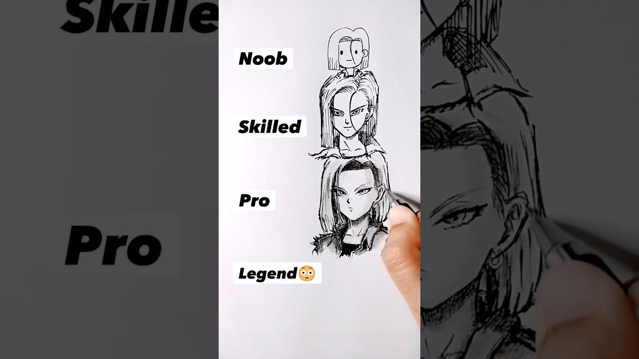 Super Android 17 Drawing