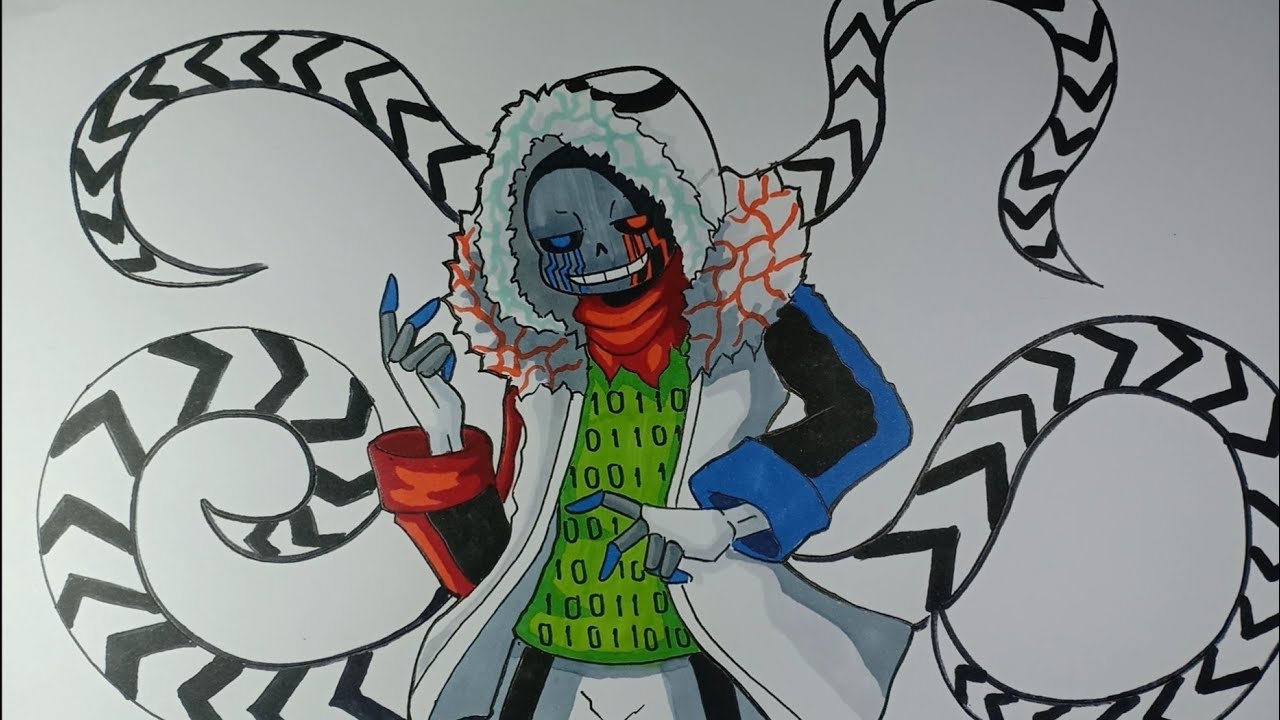 Những bức tranh vẽ sans hero art đỉnh cao của nghệ thuật