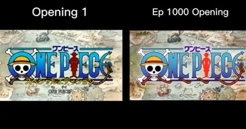 One Piece Opening 1 x Ep 1000 Opening Comparison - Bilibili