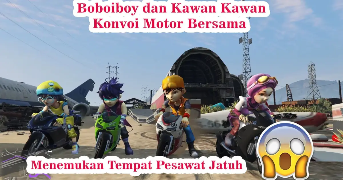BOBOIBOY GALAXY KONVOI BERSAMA YING YAYA FANG DAN GOPAL - GTA 5 - Bilibili