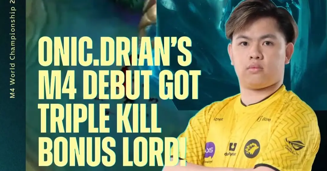 ONIC.Drian bring a amazing gameplay on first appearance! 🔥 #M4 # ...