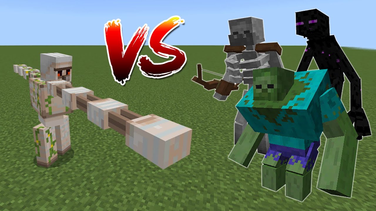 Minecraft Mutant Snow Golem Vs Mutant Zombie