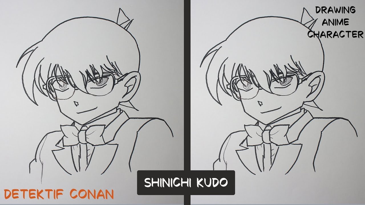 Detective Conan Shinichi Kudo Drawing