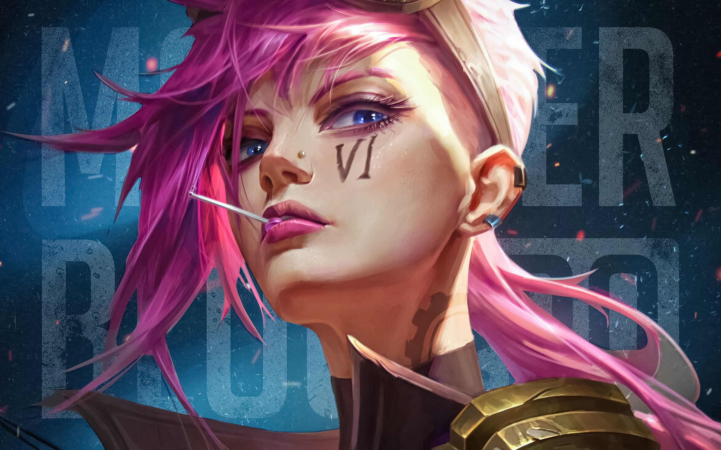 Vi The Piltover Enforcer Wallpaper