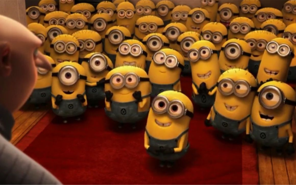 Gru Kisses The Minions Good Night