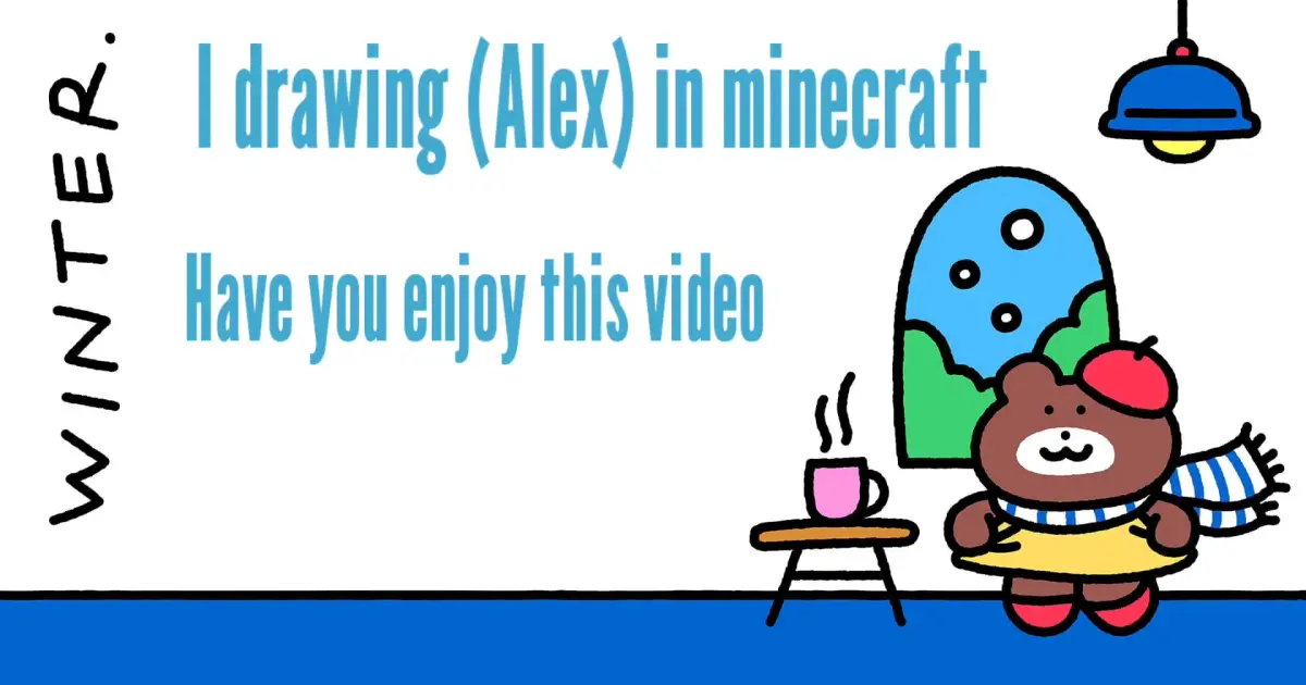 Drawing Alex in minecraft - Bilibili