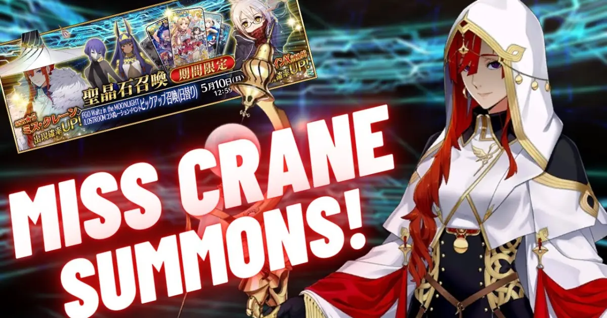 Miss Crane Summons!!! ~ A Very Unique Supporter | FGO Shining! Grail ...