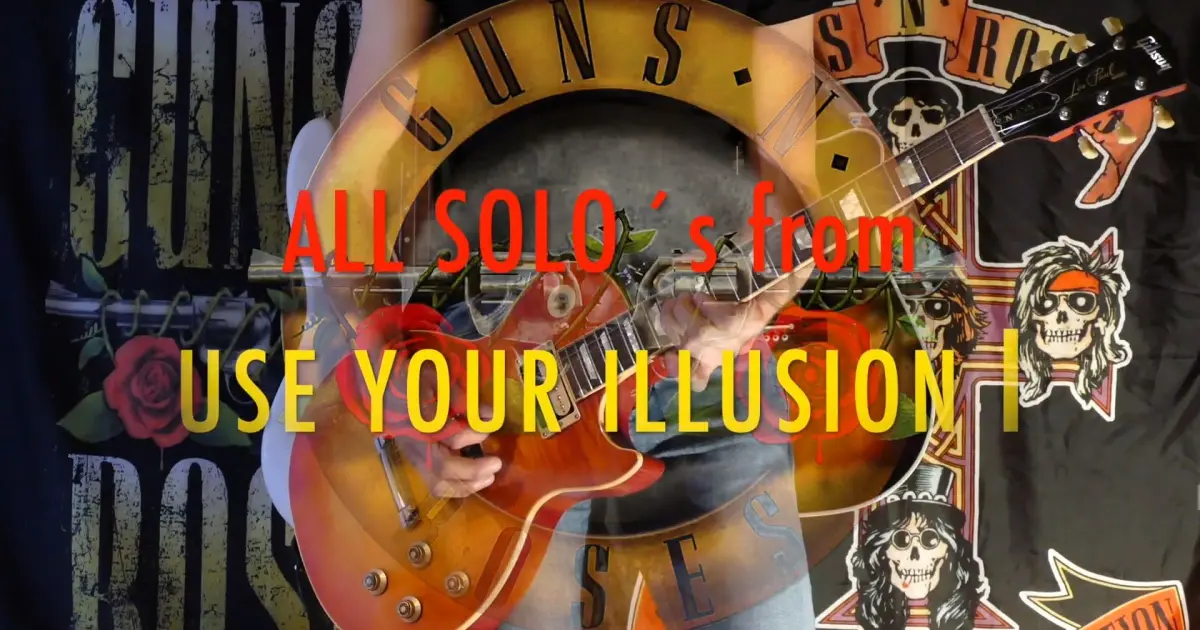 All Solos from Use your Illusion I Guns N Roses COVER - Bilibili
