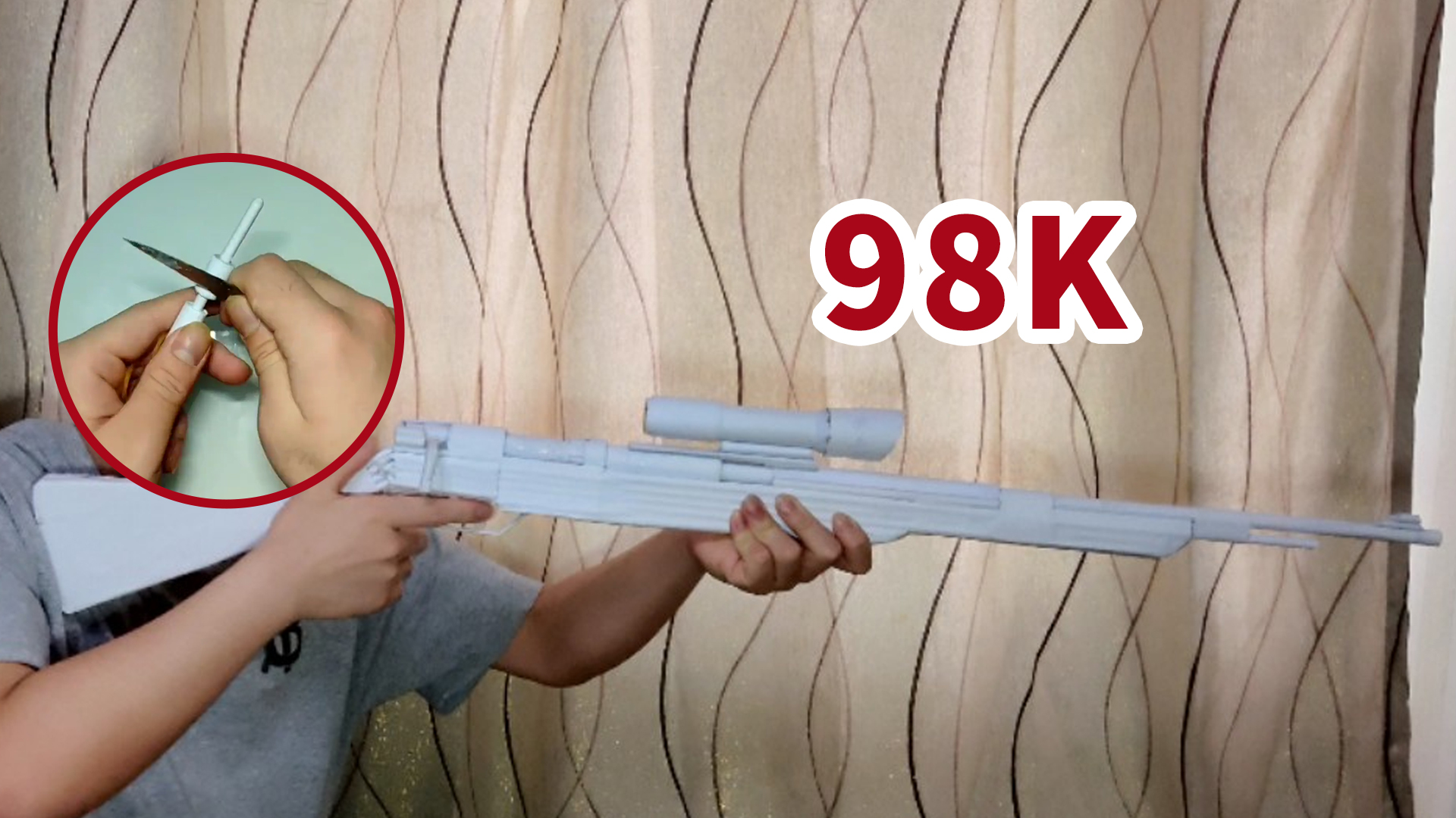 How To Make A Kar98k Paper Gun Mauser 98K, Deactivated Rifle