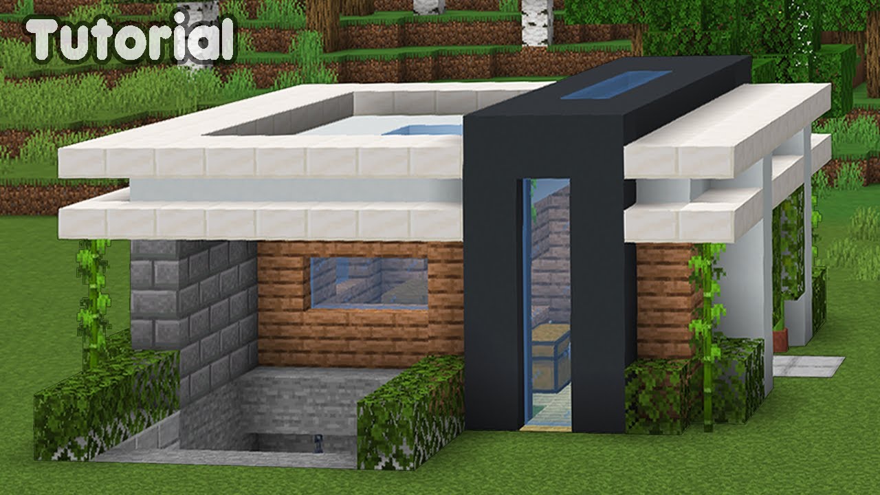 Minecraft Pe Modern House Blueprints