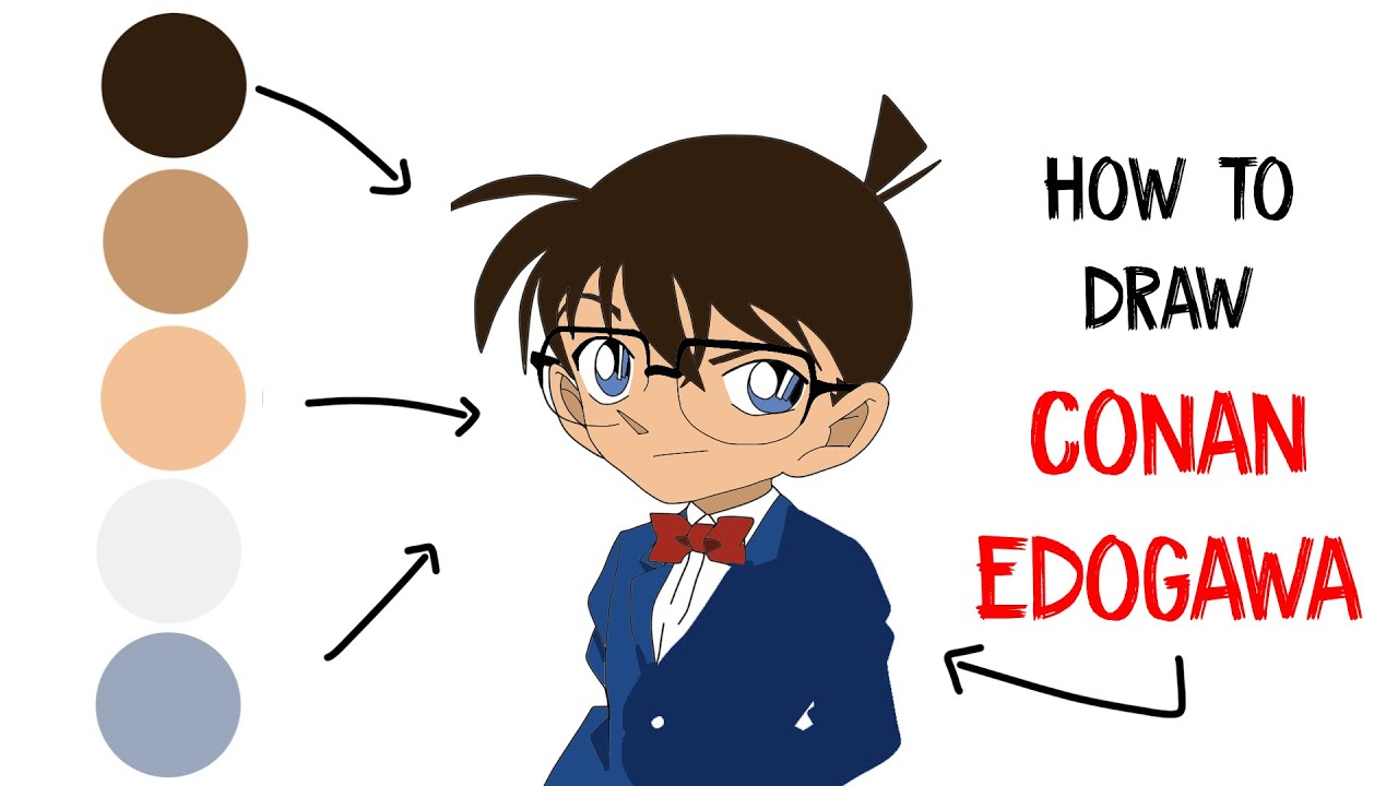 Detective Conan Drawing Easy Cute