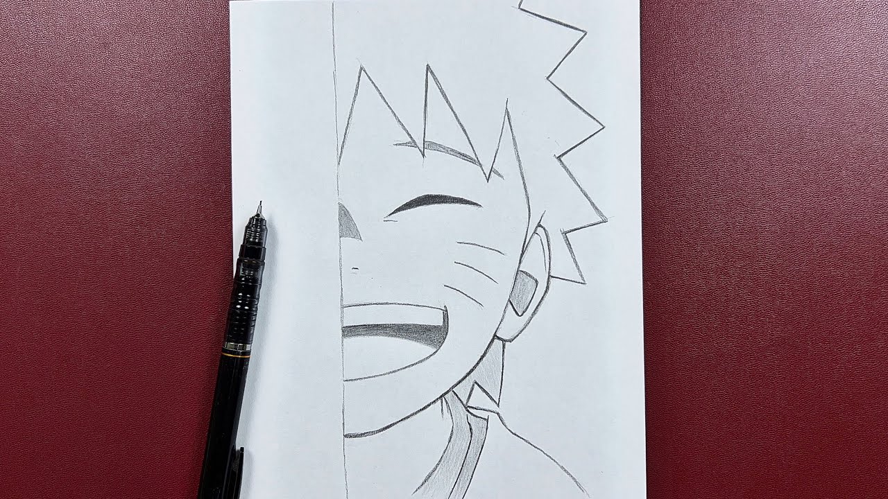 How To Draw Naruto Half Face Step By Step - Infoupdate.org