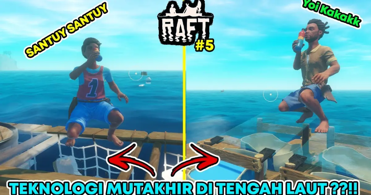 WOW !! KAPAL KU DAN @NightD JADI LEBIH MODERN !! - Raft #5 - Bilibili