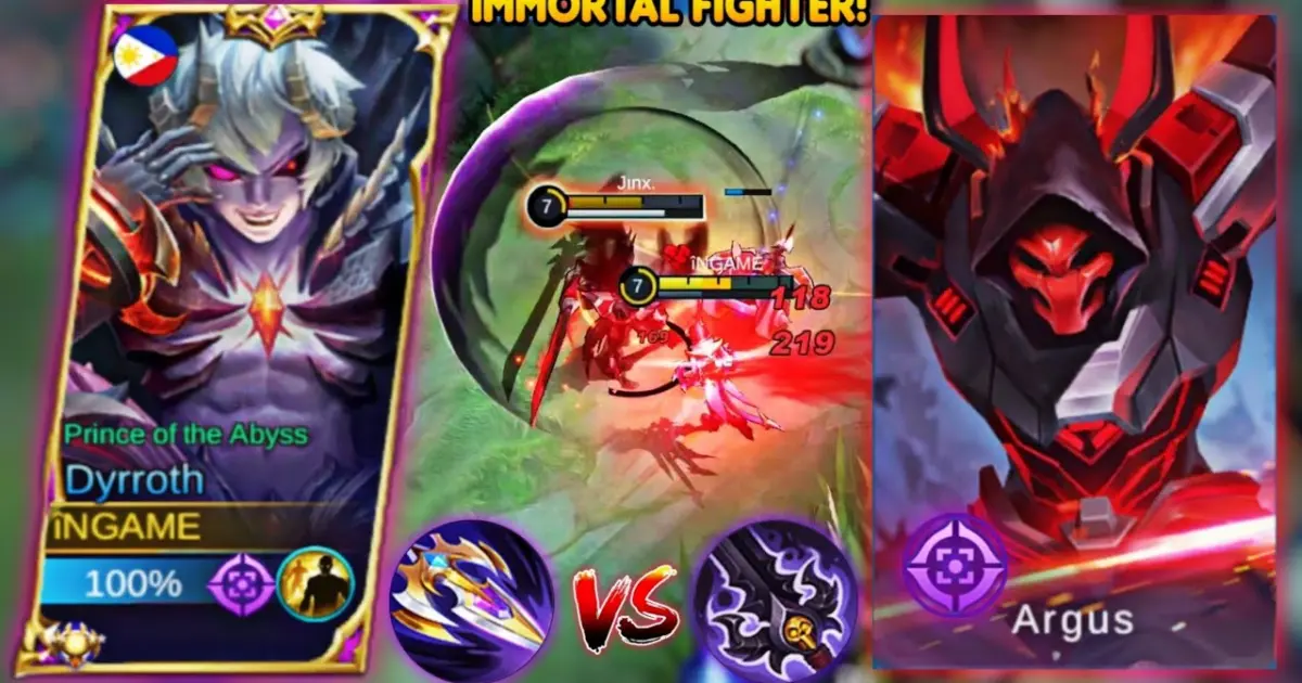 SCALEBORE DYRROTH VS STRONG BUFFED ARGUS | GLOBAL DYRROTH BEST BUILD ...