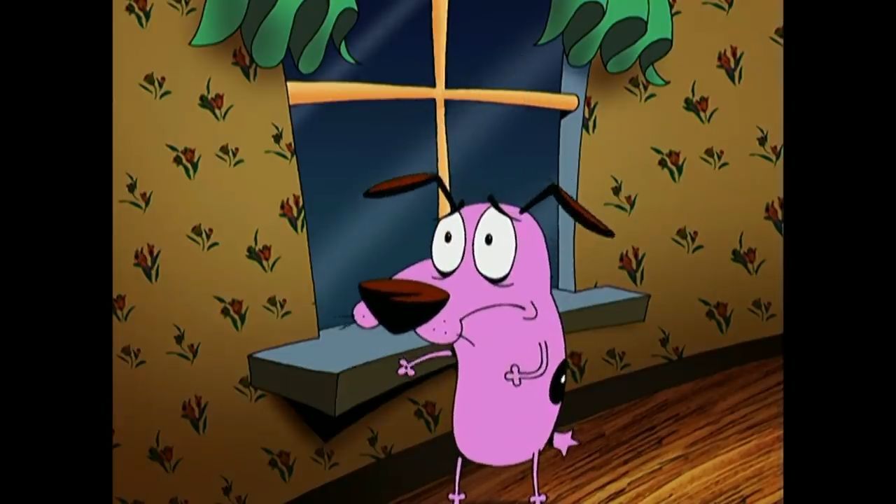 Courage The Cowardly Dog Crying The Last Of My 90s Cartoon Drawings